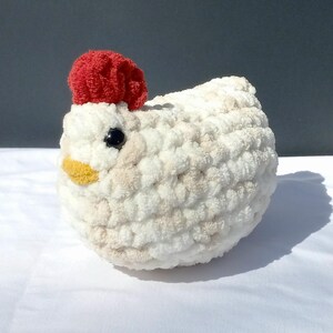 Large Crochet Chicken Plushie, Large Amigurumi Chicken - Etsy