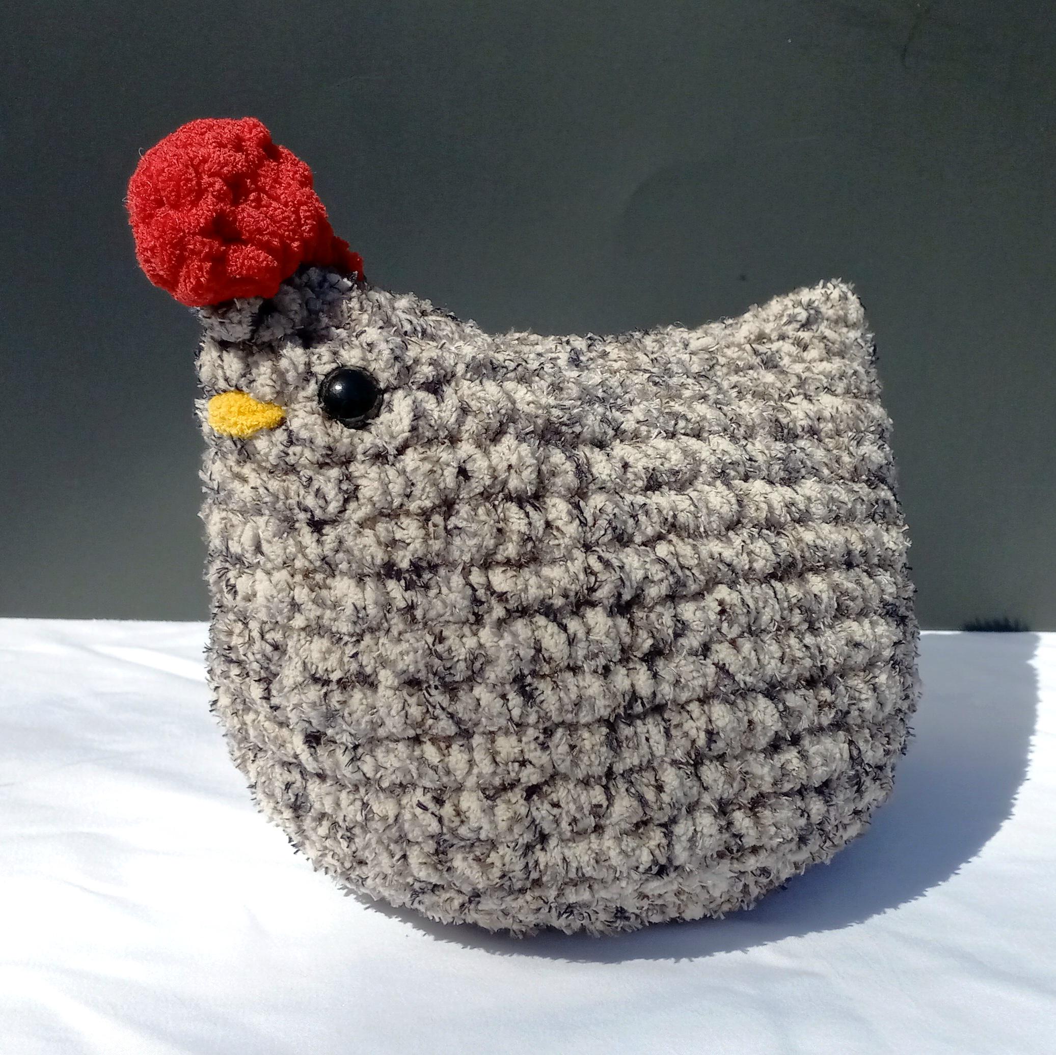 Large Crochet Chicken Plushie, Large Amigurumi Chicken - Etsy