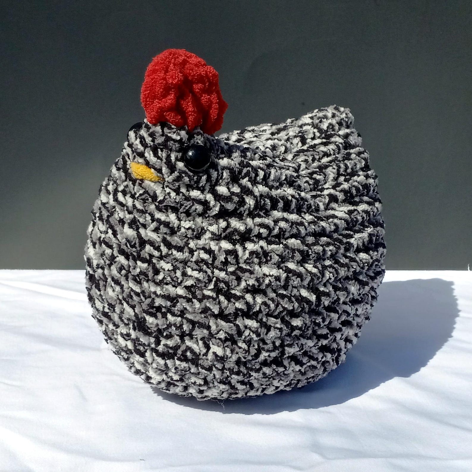 Large Crochet Chicken Plushie, Large Amigurumi Chicken - Etsy
