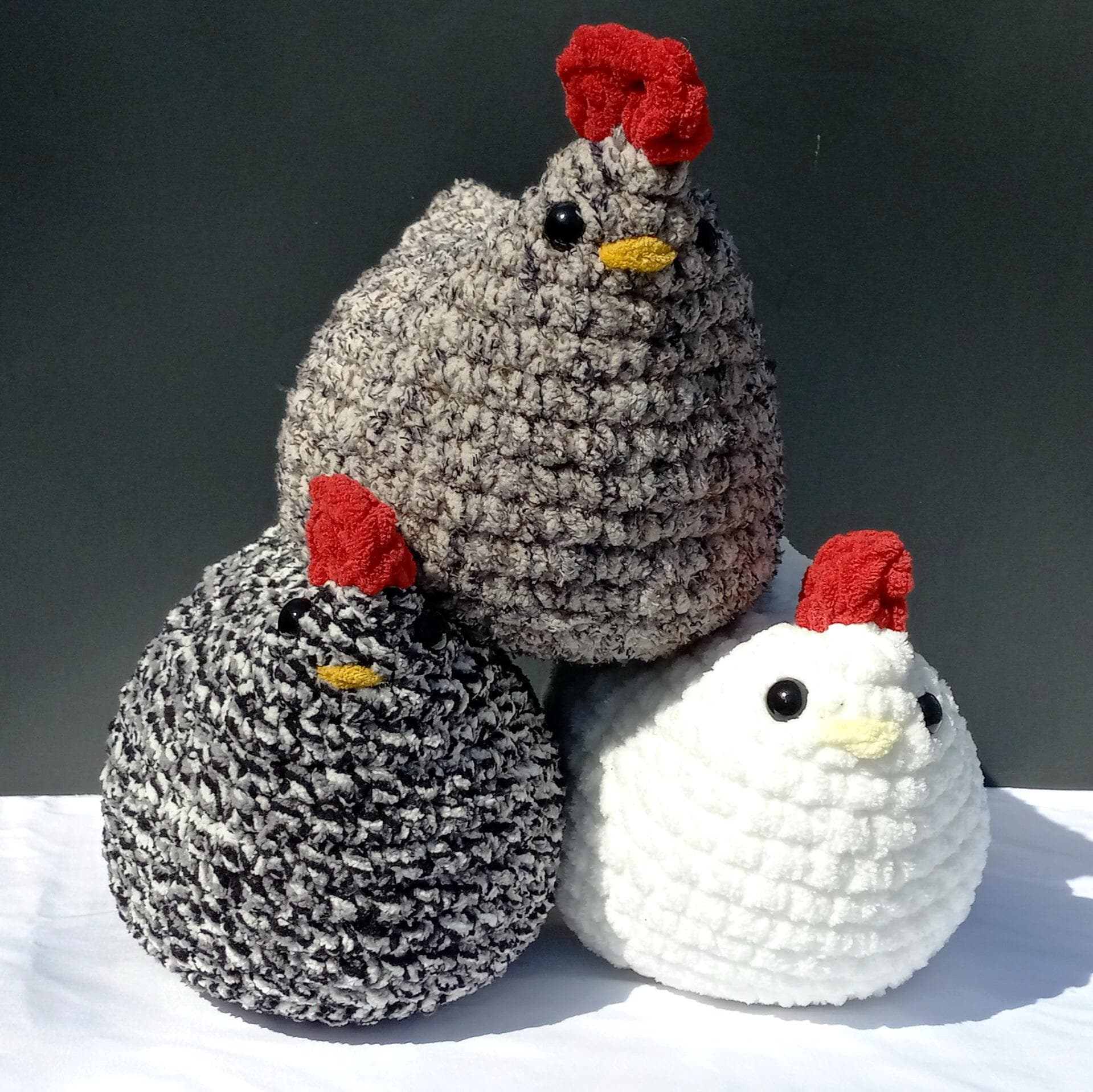 Large Crochet Chicken Plushie, Large Amigurumi Chicken - Etsy