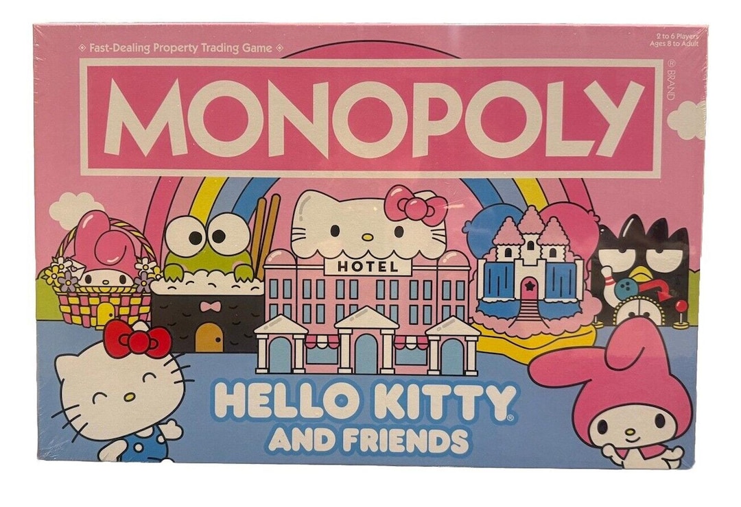 Hello Kitty Friends MONOPOLY Board Game NEW Sealed in Box, Sanrio ...