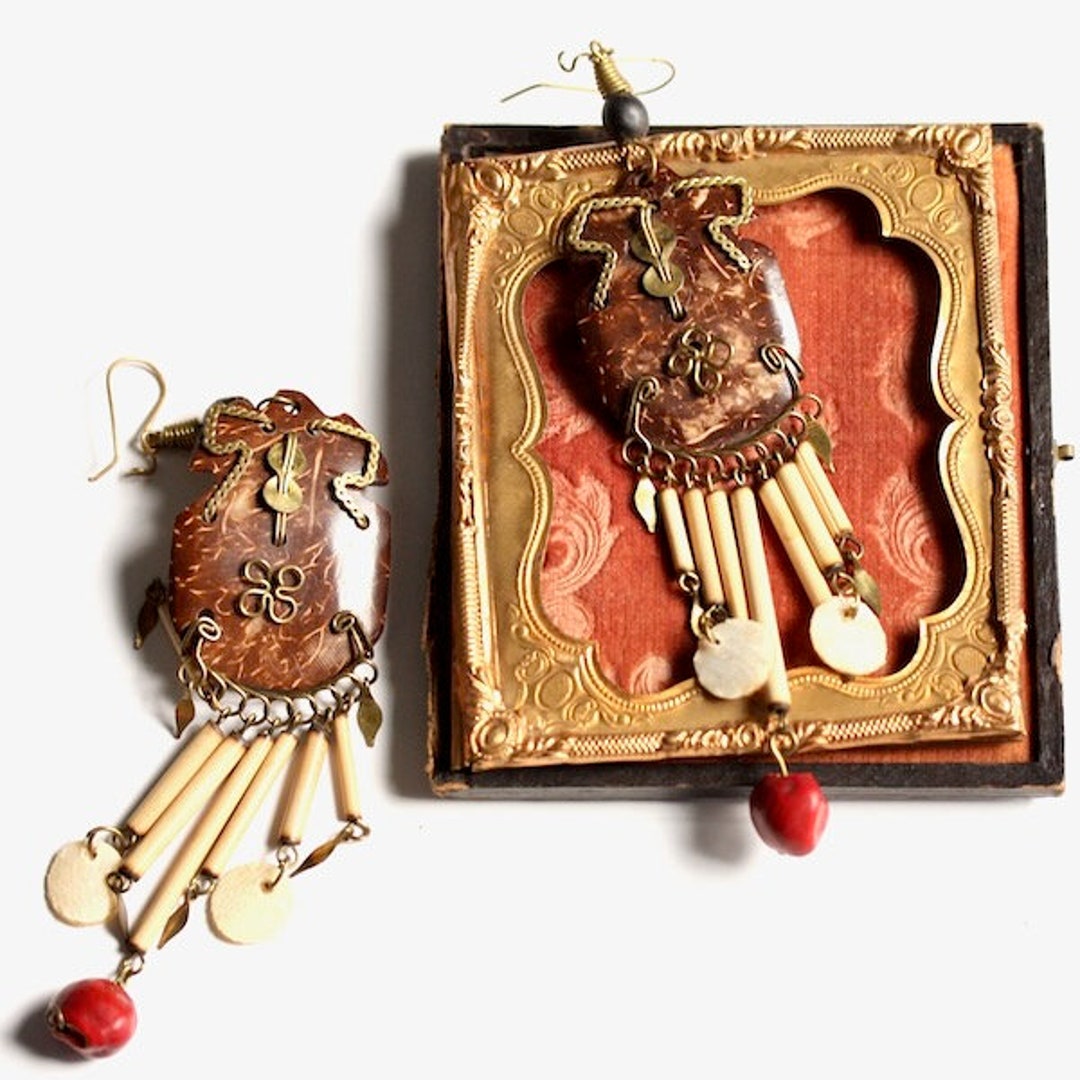 Very Weird Earrings, XL Extra Large Dangles, Dangly Handmade Long ...