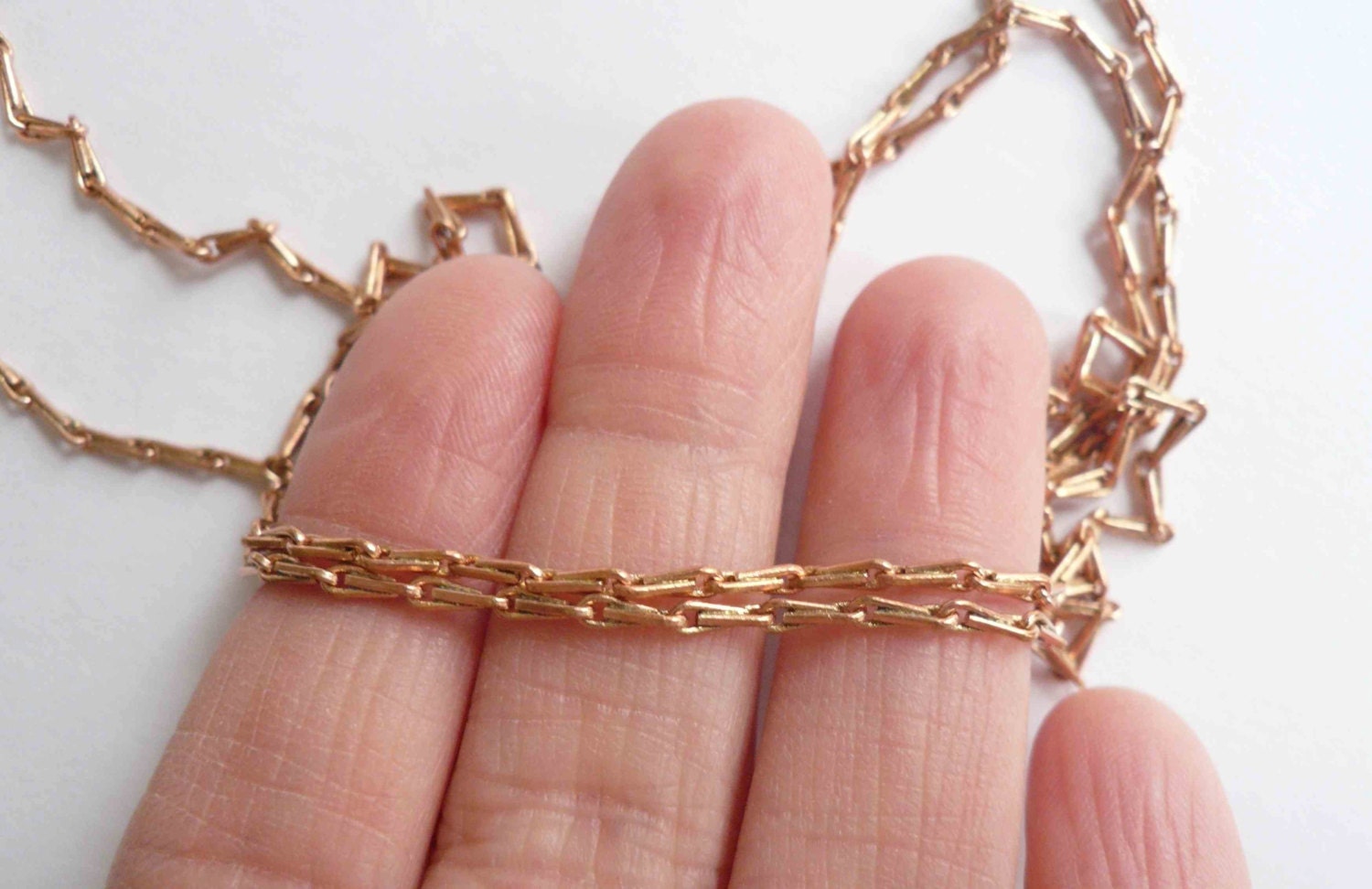 Rose Gold Chain Blank Chain Empty Chain Without Pendant Chain | Etsy