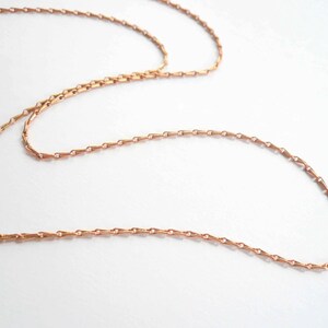 Rose Gold Chain Blank Chain Empty Chain Without Pendant Chain Only Long ...