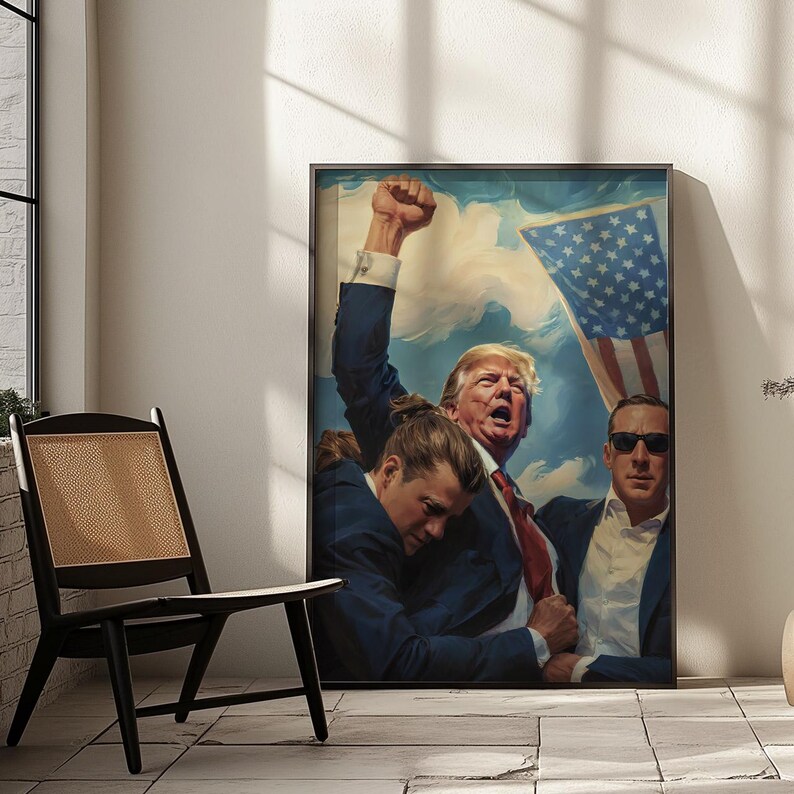 Donald TRUMP VICTORY 2024 Poster – Patriotic Trump MAGA Wall Art – Bold ...