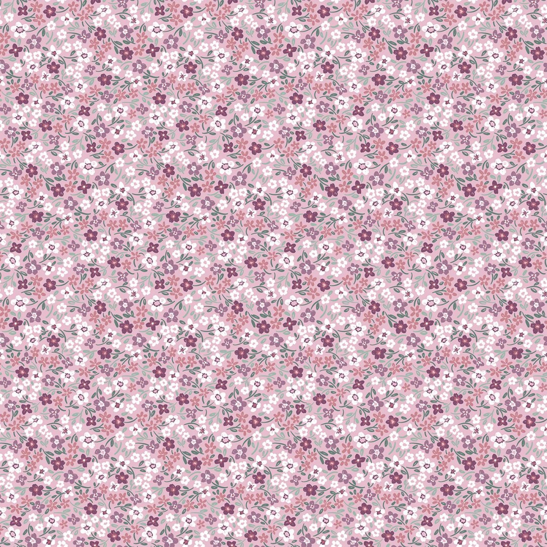 BUDS & BUTTERFLIES, Daisy Delight Mauve by Riley Blake, Fabric ...
