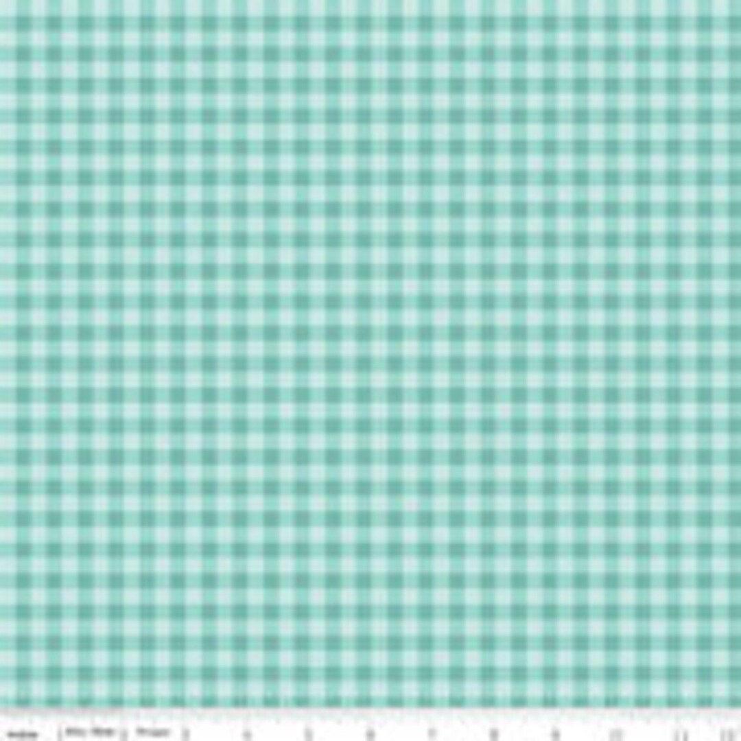 STRAWBERRY HONEY by Riley Blake Fabrics - Aqua Plaid - Etsy