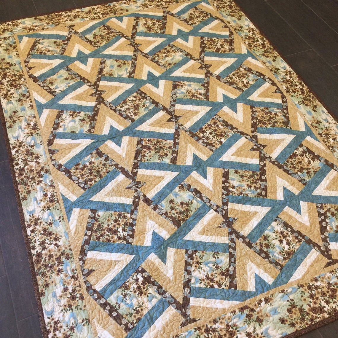 DOUBLE DIAMOND ©2008 Modern Quilt Pattern by Nellie J Designs - Etsy