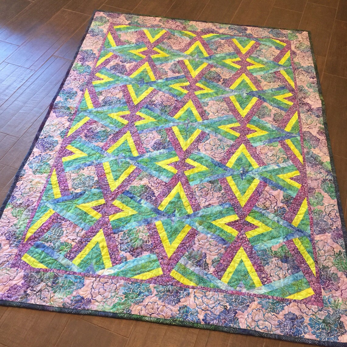 DOUBLE DIAMOND ©2008 Modern Quilt Pattern by Nellie J Designs | Etsy