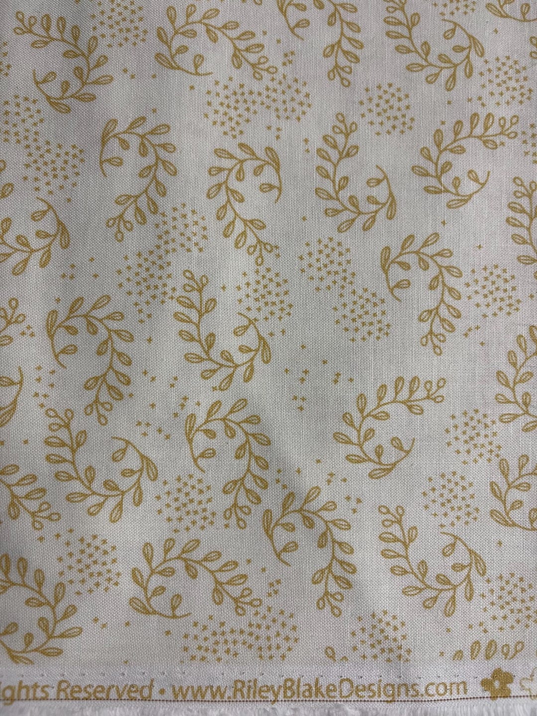 Gingham Foundry By Riley Blake Fabrics Floral Honey C11133 3 Yard Cut