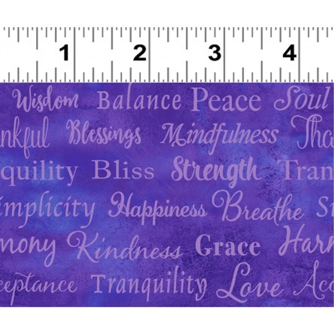 GOOD VIBES Light Purple Floral # Y3121-27, by Clothworks, Sue Zipkin ...