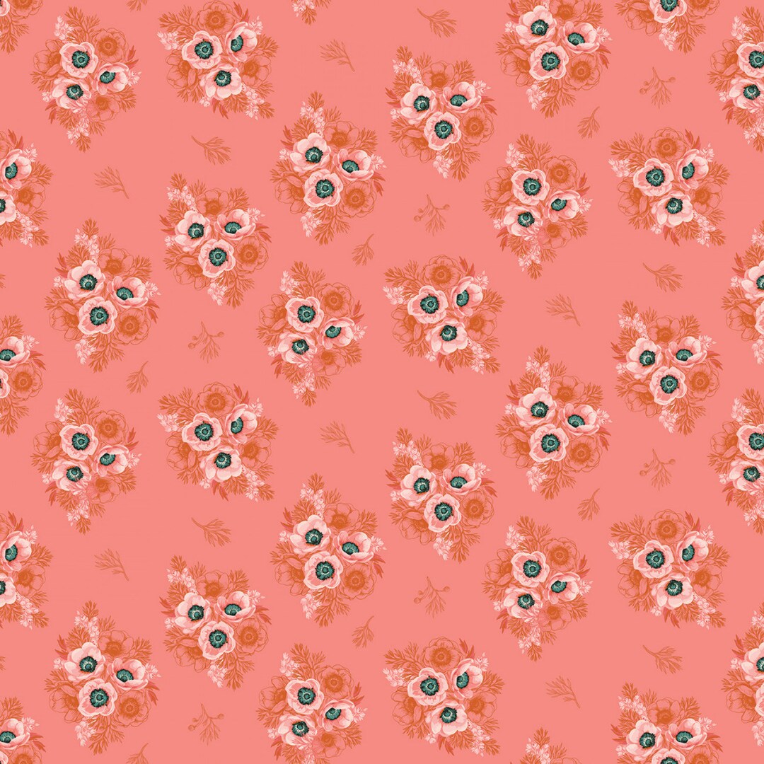 PORCH SWING From Riley Blake Designs, Vignettes Coral, Country Flowers ...