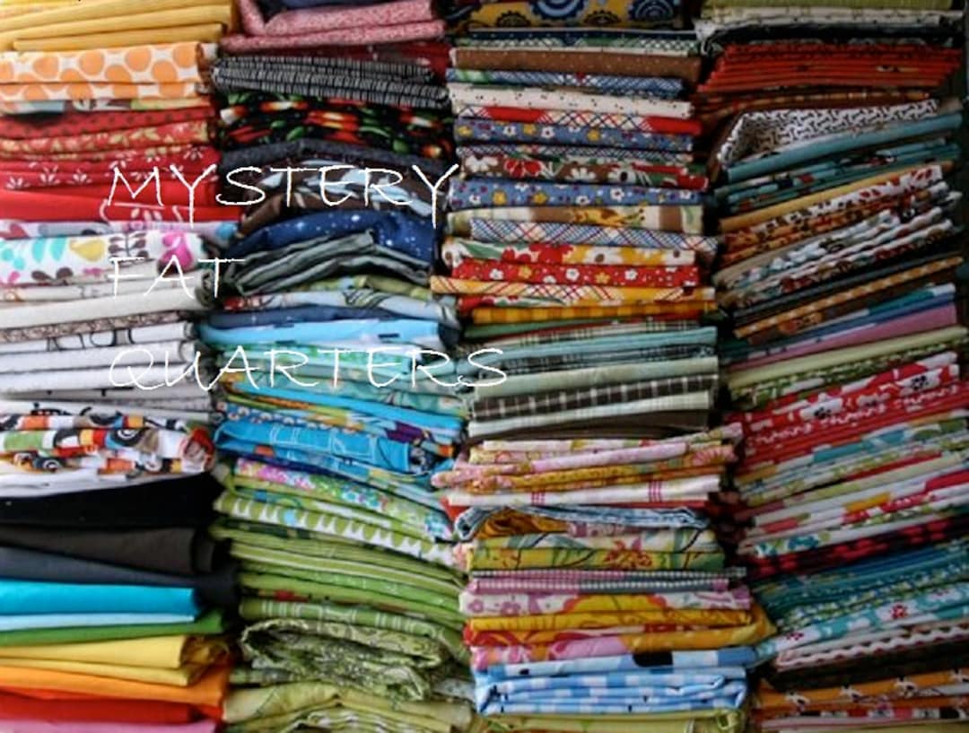 MYSTERY FAT QUARTERS - Set of 10 - Each One Different - Surprise Fabric ...