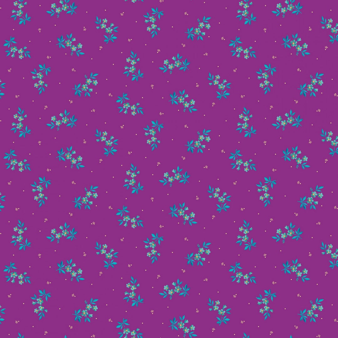 BRILLIANCE From Riley Blake Fabrics - Delicate Floral Fuchsia C14222R ...