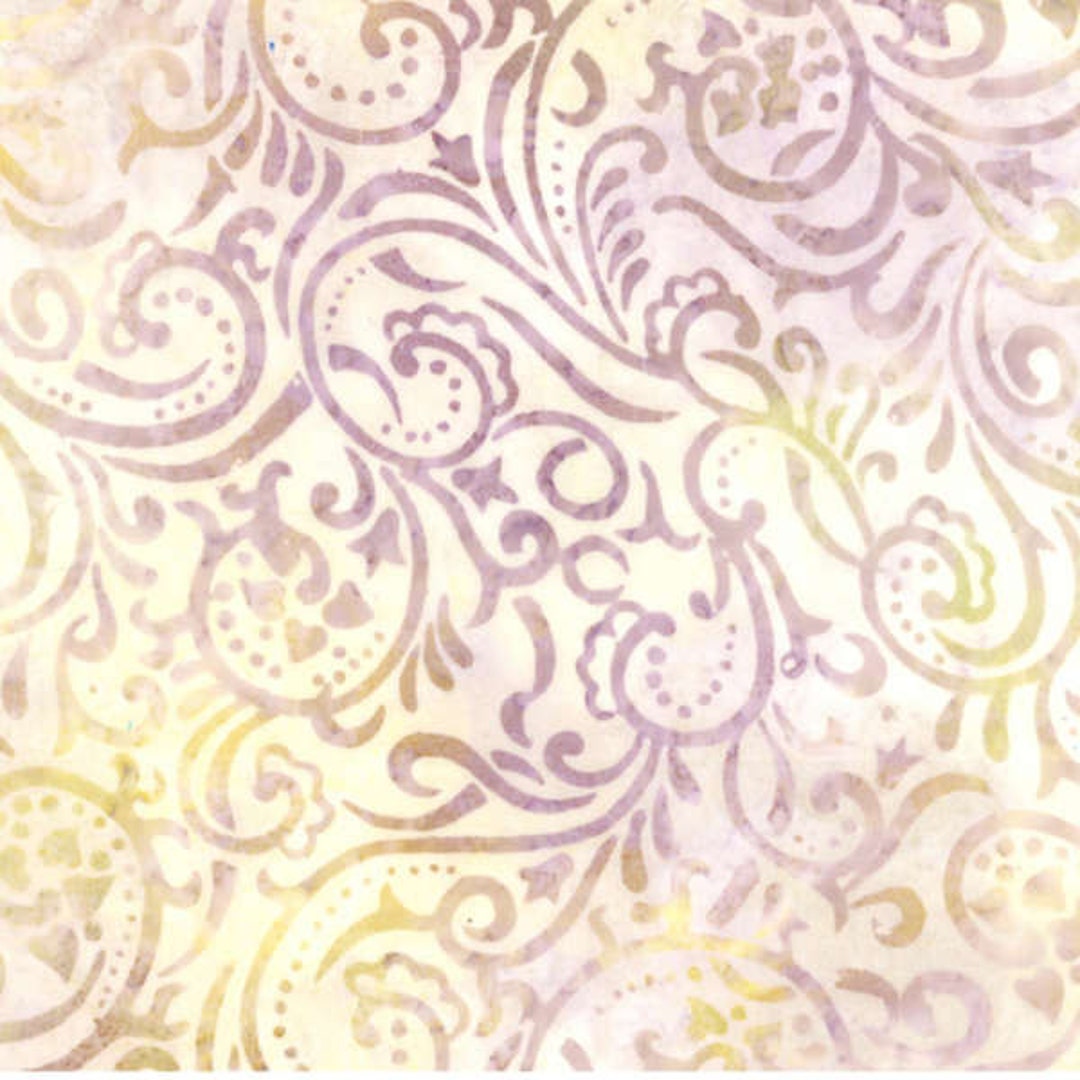 End of Bolt - CREAM SWIRL BATIK by Batavian Batiks - Yardage - Cream ...
