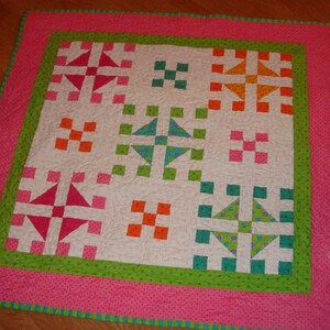 MODERN SPLASH of COLOR - Handmade Quilt - Bright Colors - Baby Quilt ...