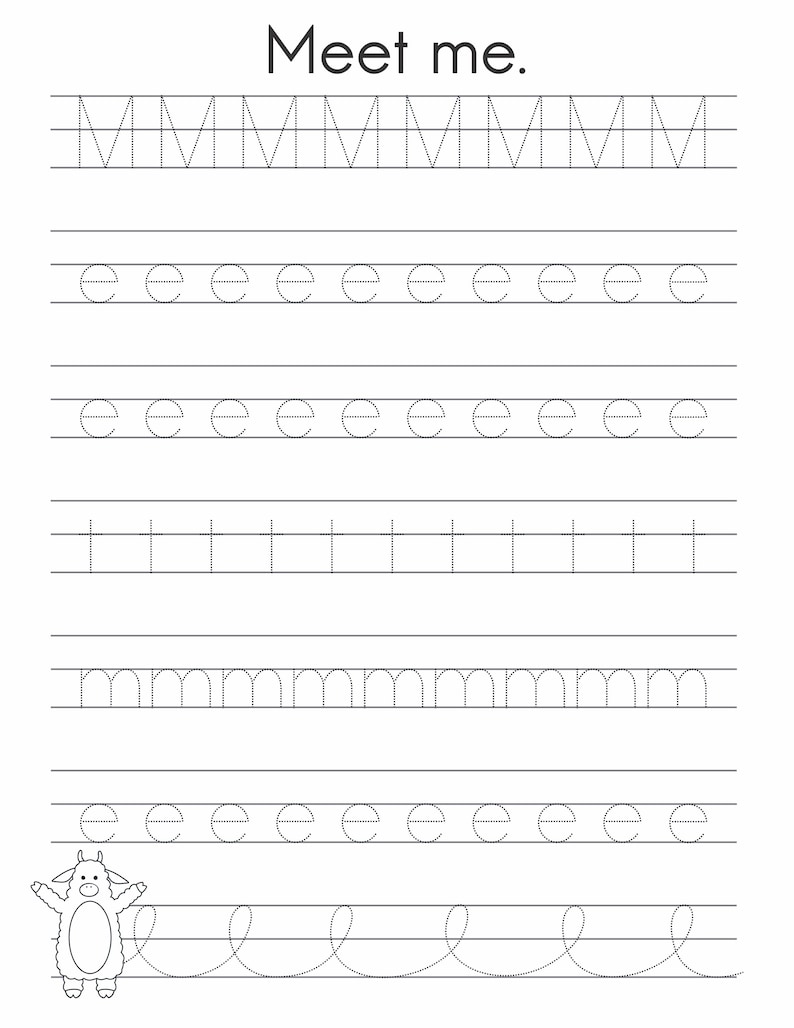 Alphabet Along With Sight Word Practice Sheets Fun Farm Animal Letter ...