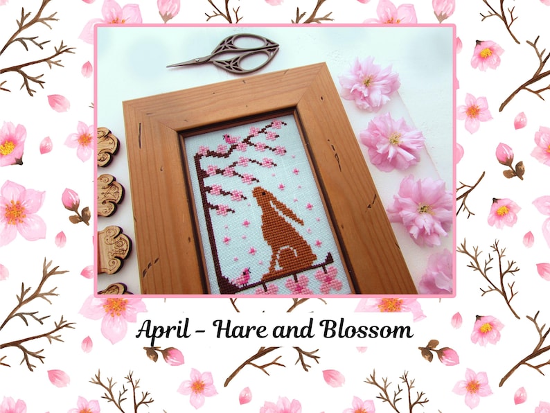 The Hare Calendar Cross Stitch Patterns - Twelve Seasonal Patterns ...