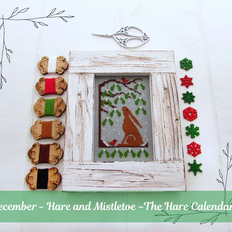 Cross Stitch Small Hare - Etsy UK