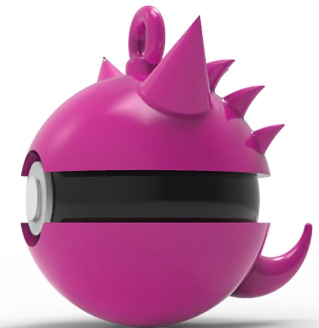 3d Printed Pokemon Gengar Christmas Tree Bauble Ornament Pokeball - Etsy UK