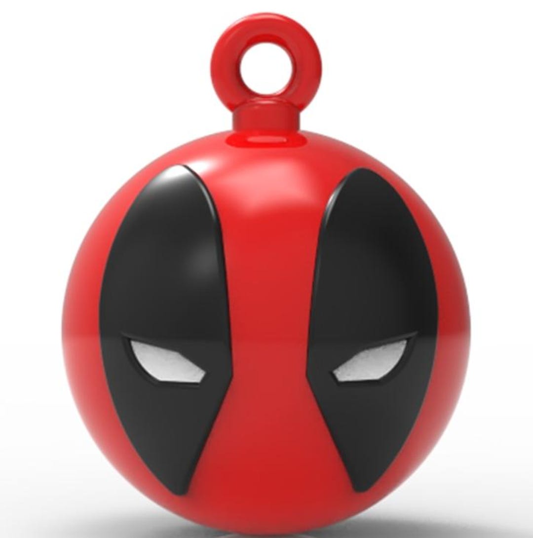 3d Printed Deadpool Christmas Tree Bauble Ornament - Etsy