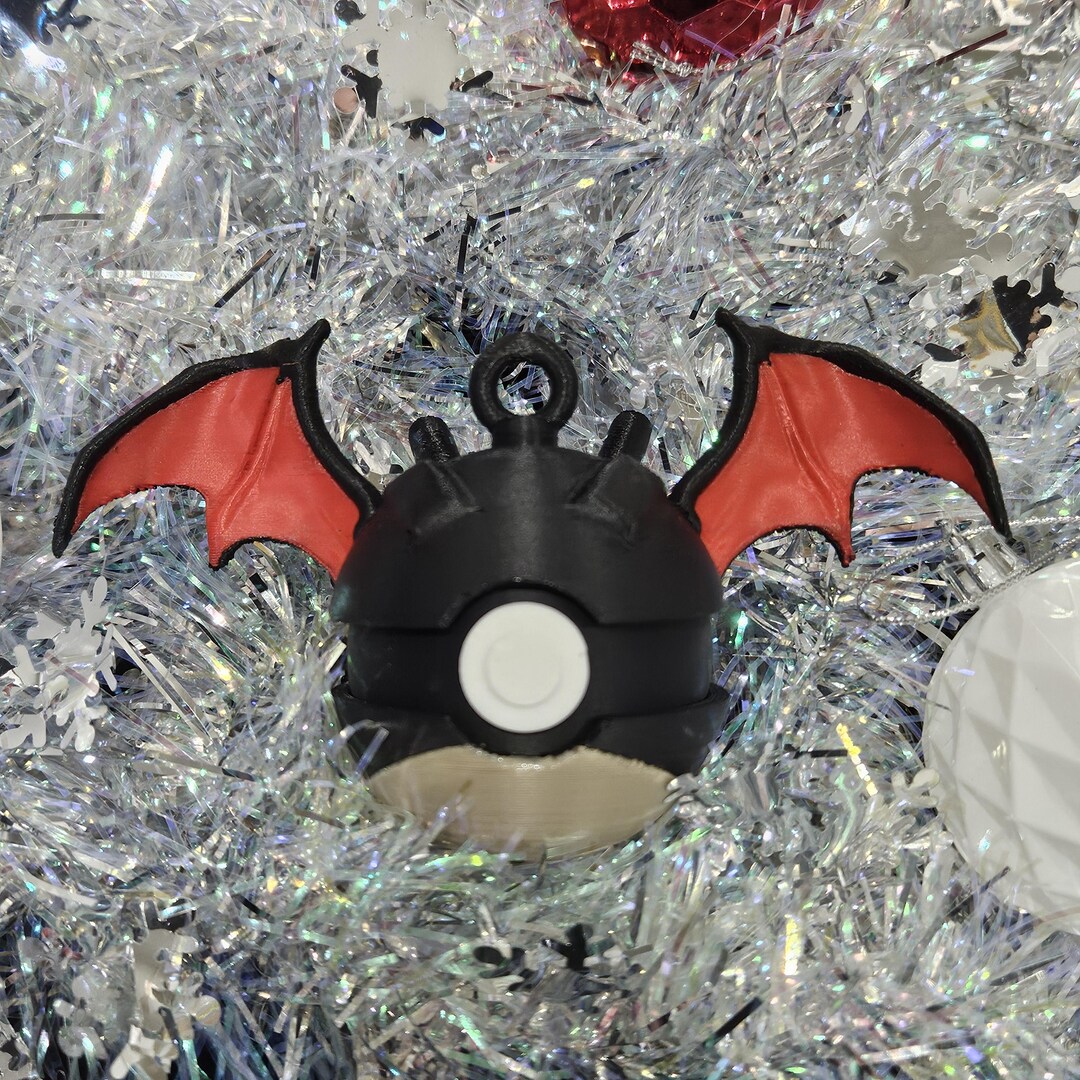 3d Printed Pokemon Go Shiney Charizard Christmas Tree Bauble Ornament ...