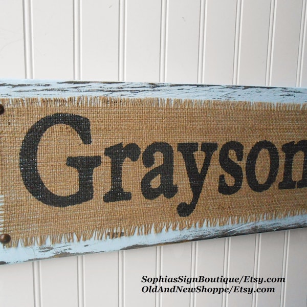 Burlap Nursery - Etsy