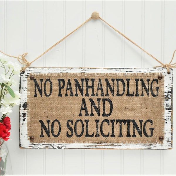No Panhandling Sign - Etsy