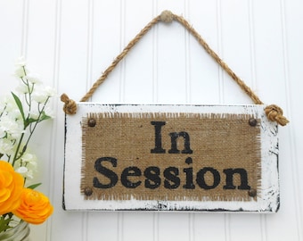 In Session Wood Sign - Etsy