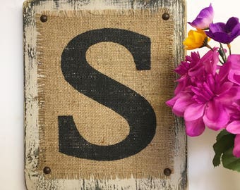 Rustic Wooden Letter - Etsy