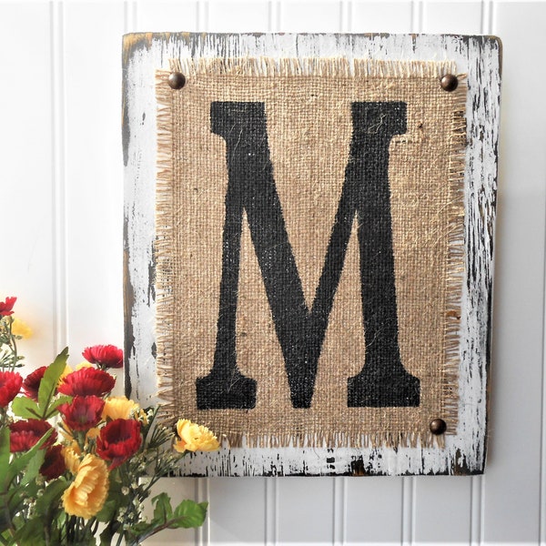 Burlap Letters - Etsy