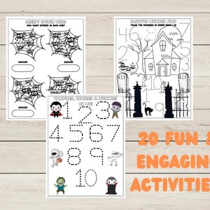 Halloween Learning Activity Pack: Fun Printables for Kids Ages 3-5 ...