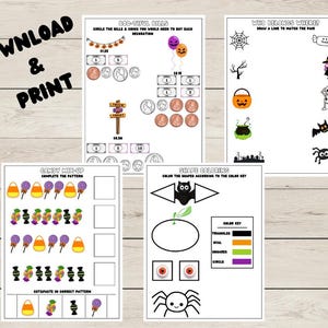 Halloween Learning Activity Pack: Fun Printables for Kids Ages 3-5 ...