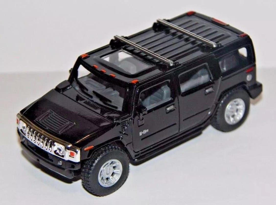 New 5" 2008 Hummer H2 SUV Diecast Model 1:40 Black - Etsy