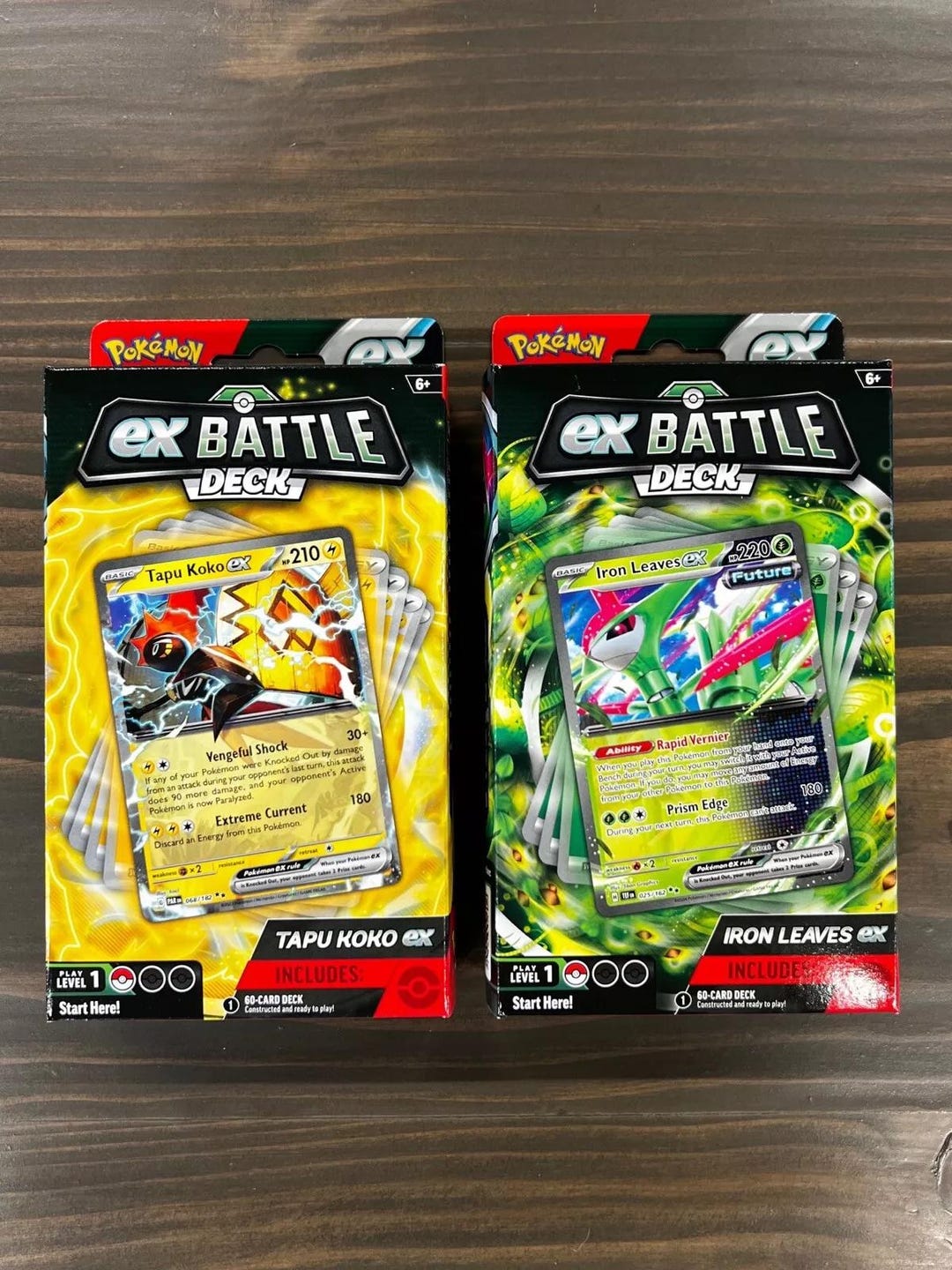 Pokemon Tapu Koko & Iron Leaves EX Battle Decks Set of 2 Factory Sealed ...