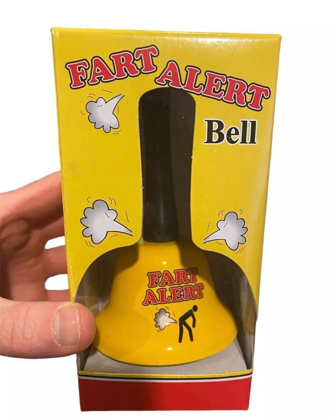The FART ALERT Hand Bell - Funny Joke Gag Gift - Farting Stink Bomb ...