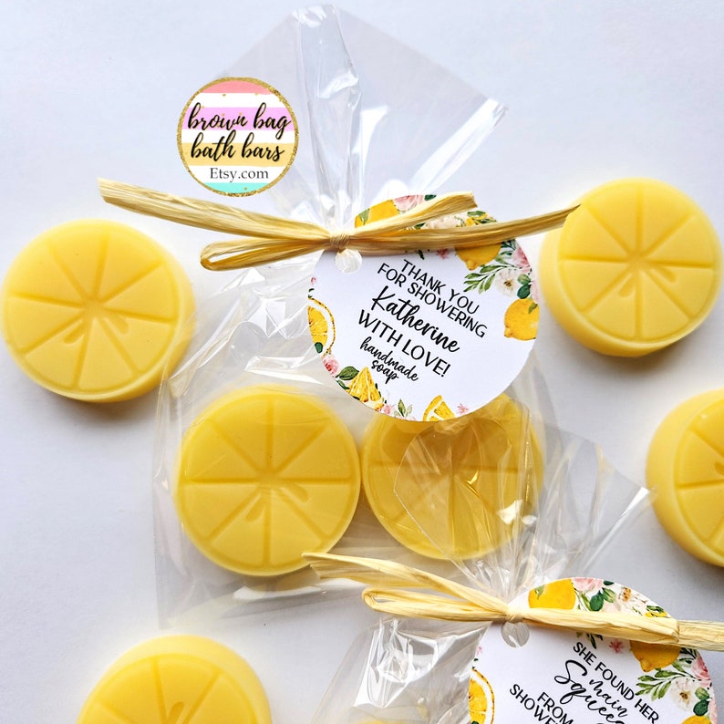 Lemon Slice Soap Favors: Citrus Shower, Sweet Little One - Etsy