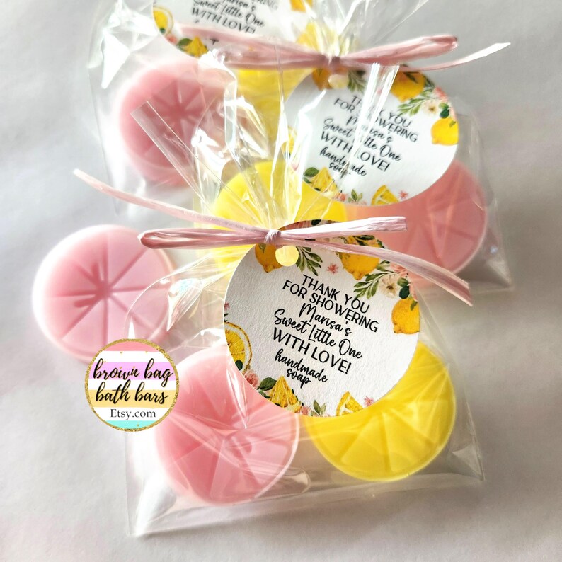 Lemon Slice Soap Favors: Citrus Shower, Sweet Little One - Etsy