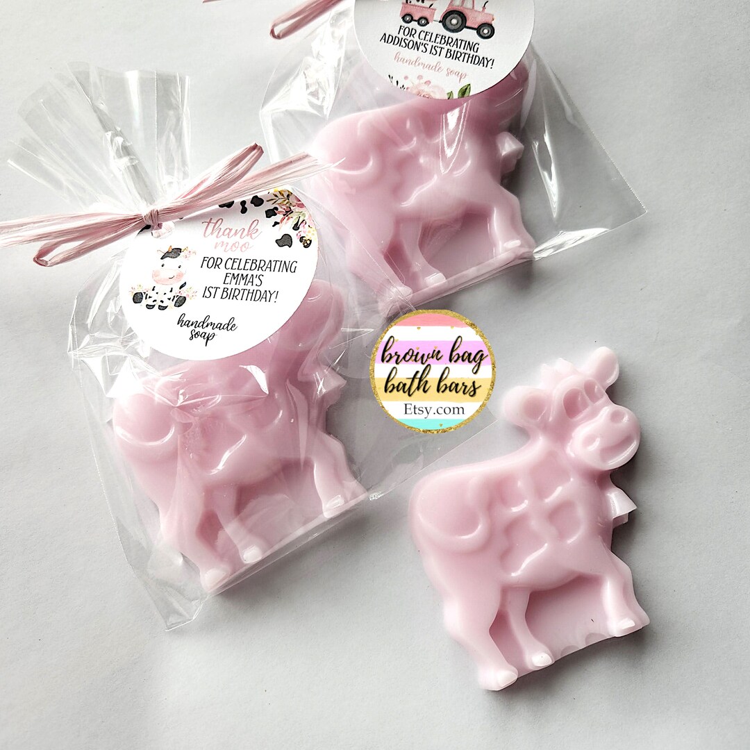 Cow Soap Favors, Thank Moo for Coming, New to the Herd Favors, Look Who ...