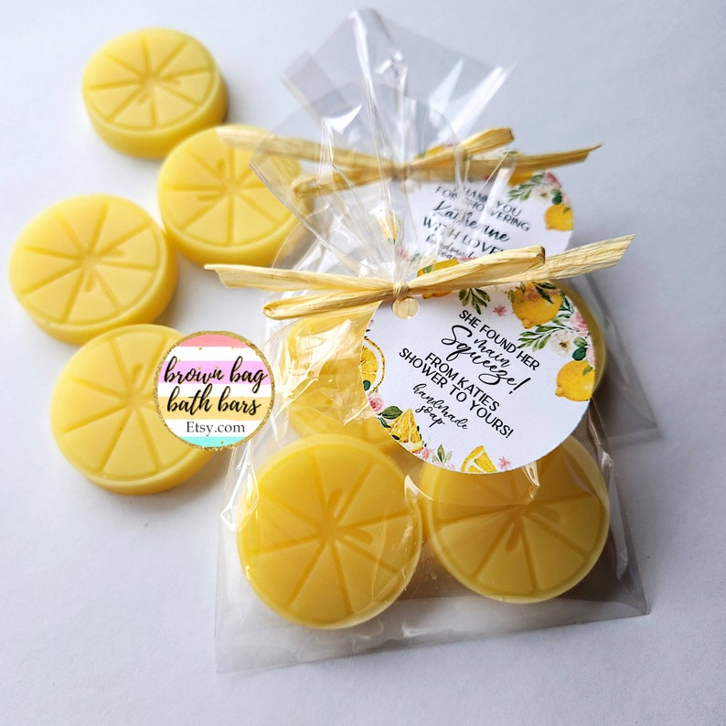 Lemon Slice Soap Favors: Citrus Shower, Sweet Little One - Etsy