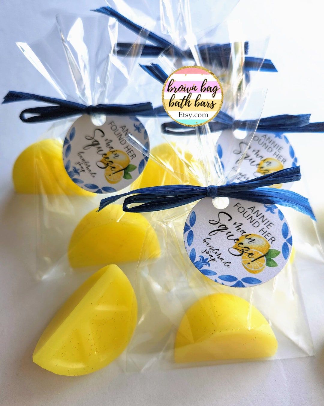 Lemon Wedge Soap Favors: Sugared Lemon Drop Scent - Etsy