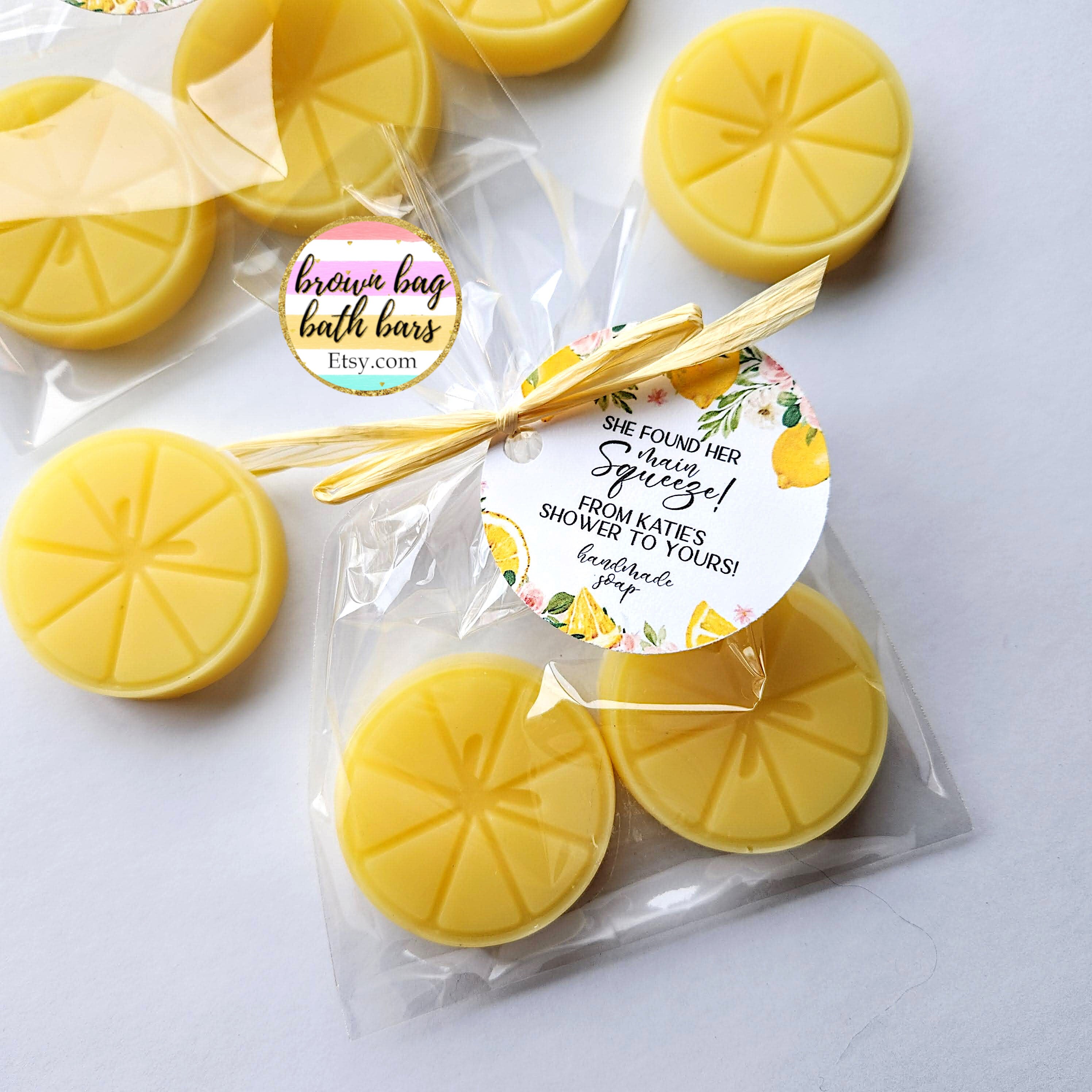 Lemon Slice Soap Favors: Citrus Shower, Sweet Little One - Etsy