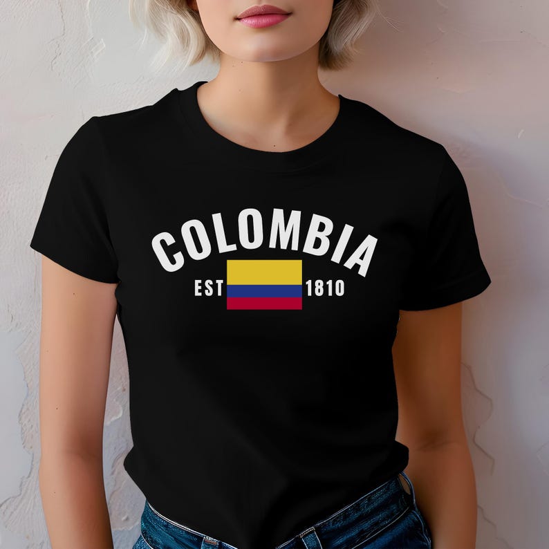 Colombia Est. 1810 • Flag & Text PNG • Instant Download - Etsy