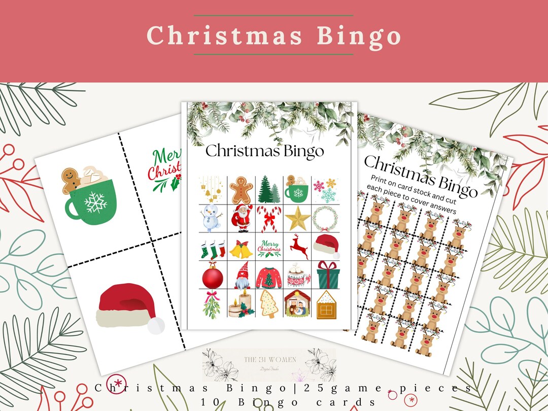 Christmas Bingo | Office Party Game | Work Holiday Bingo | Bingo ...