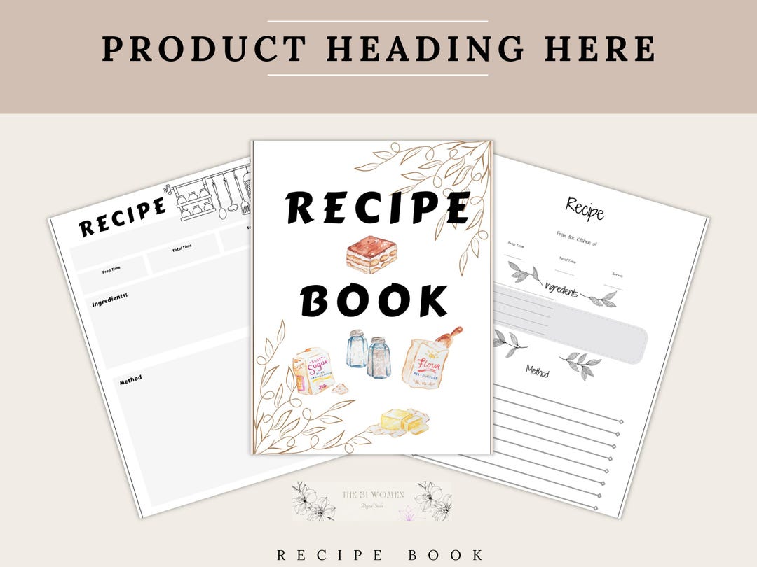 Personalized Recipe Book | Custom Recipe Book | Blank Recipe Book | Family Recipe Book | Recipe ...