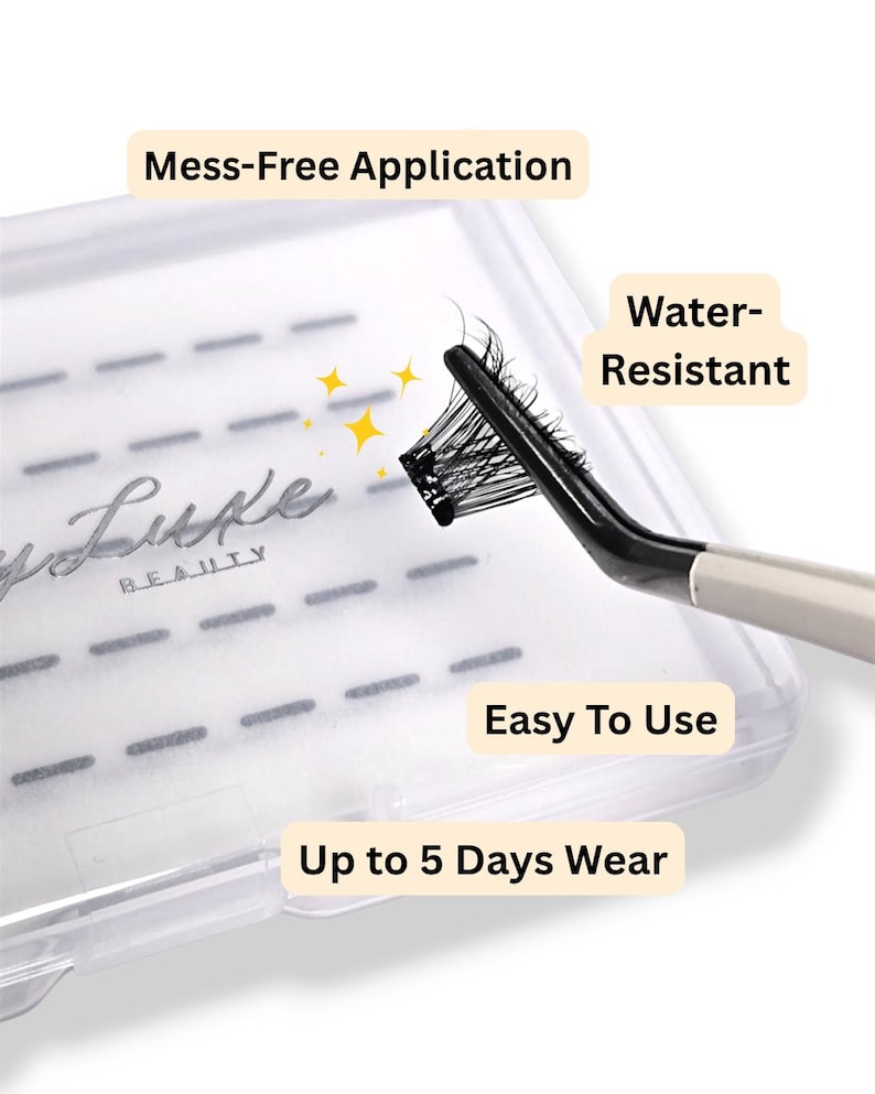 Lash Tabs: Pre-glued DIY Lash Cluster Strips - Etsy