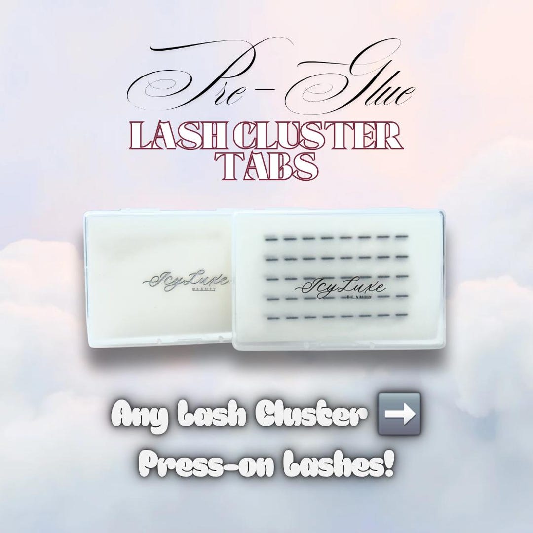 Lash Tabs: Pre-glued DIY Lash Cluster Strips - Etsy