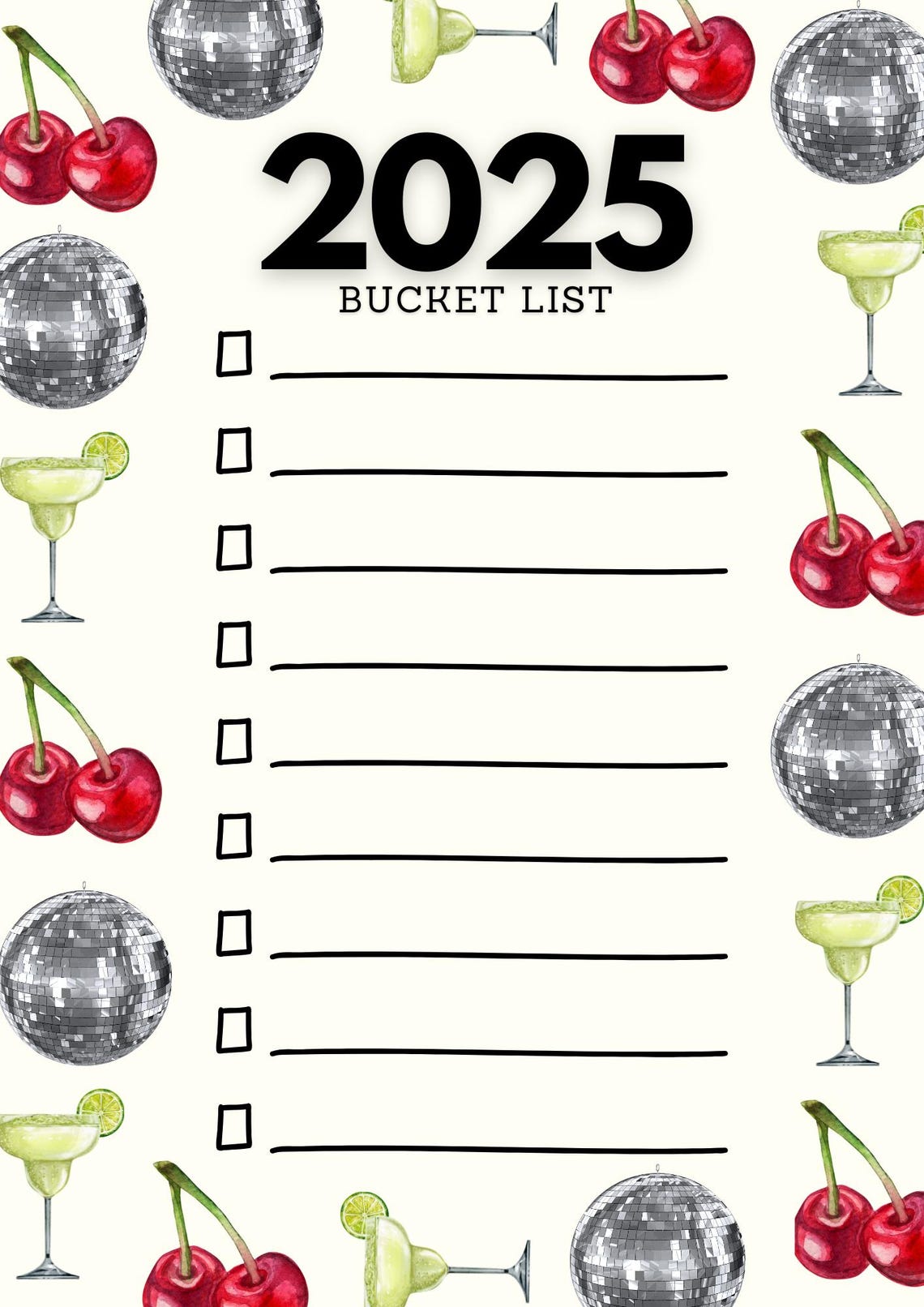 2025 Bucket List - Etsy