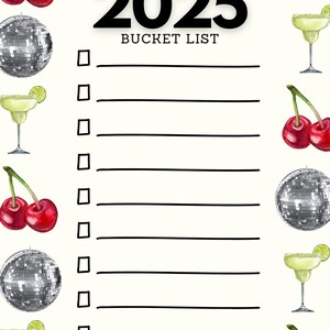 2025 Bucket List - Etsy