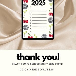 2025 Bucket List - Etsy